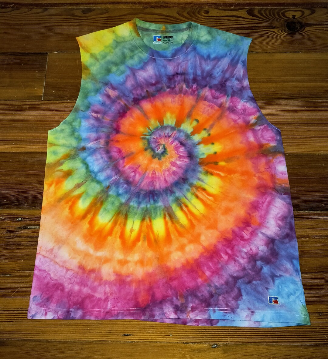 2XL Adult Men's Muscle Rainbow Spiral Tank Top | Bwagnuka - Etsy