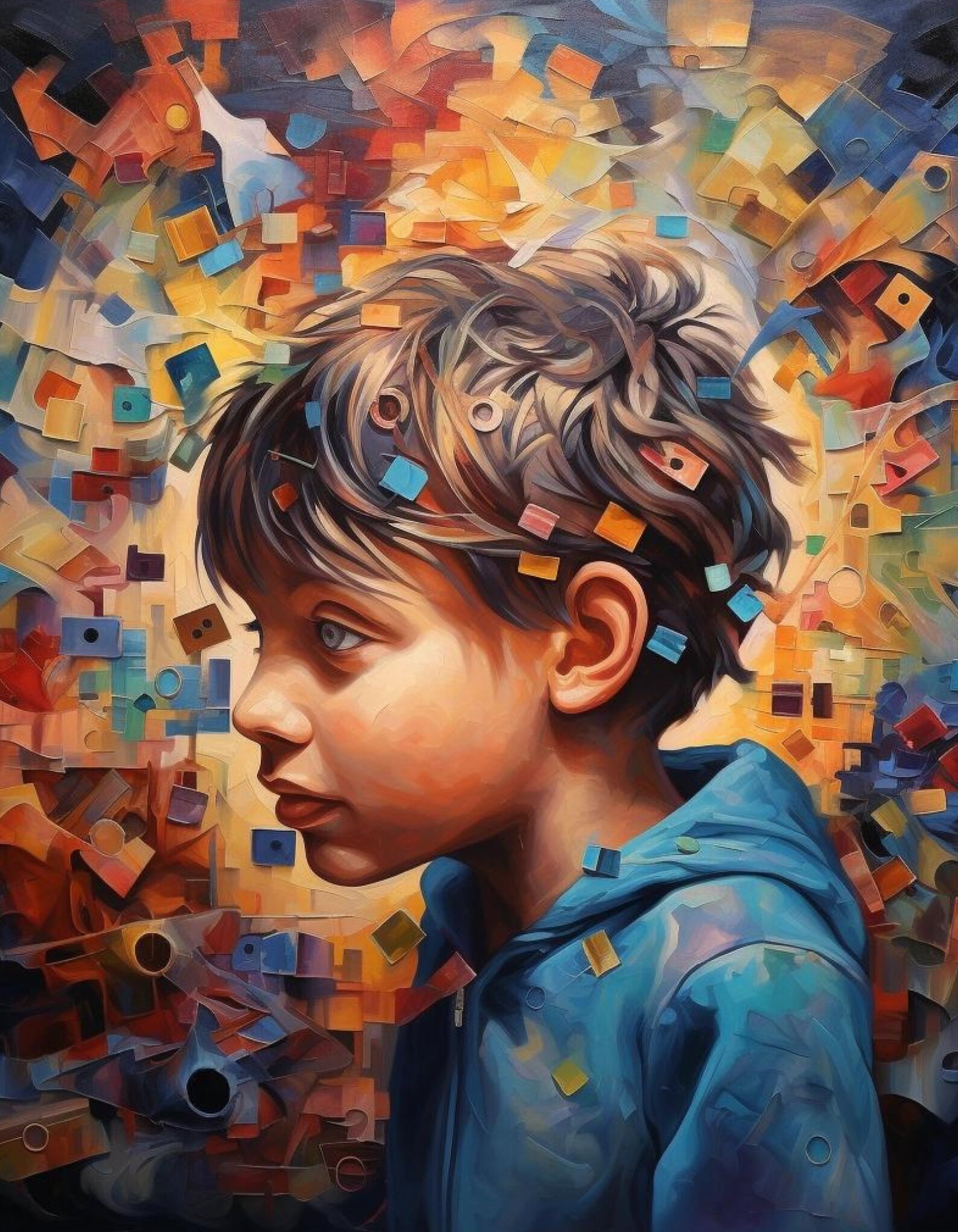 Four Melancholic Depiction of Children on the Spectrum A Colourful ...