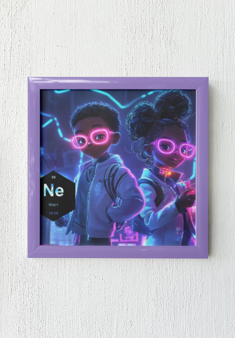 Neon Science Art – Educational Digital Download for Young Scientists ...