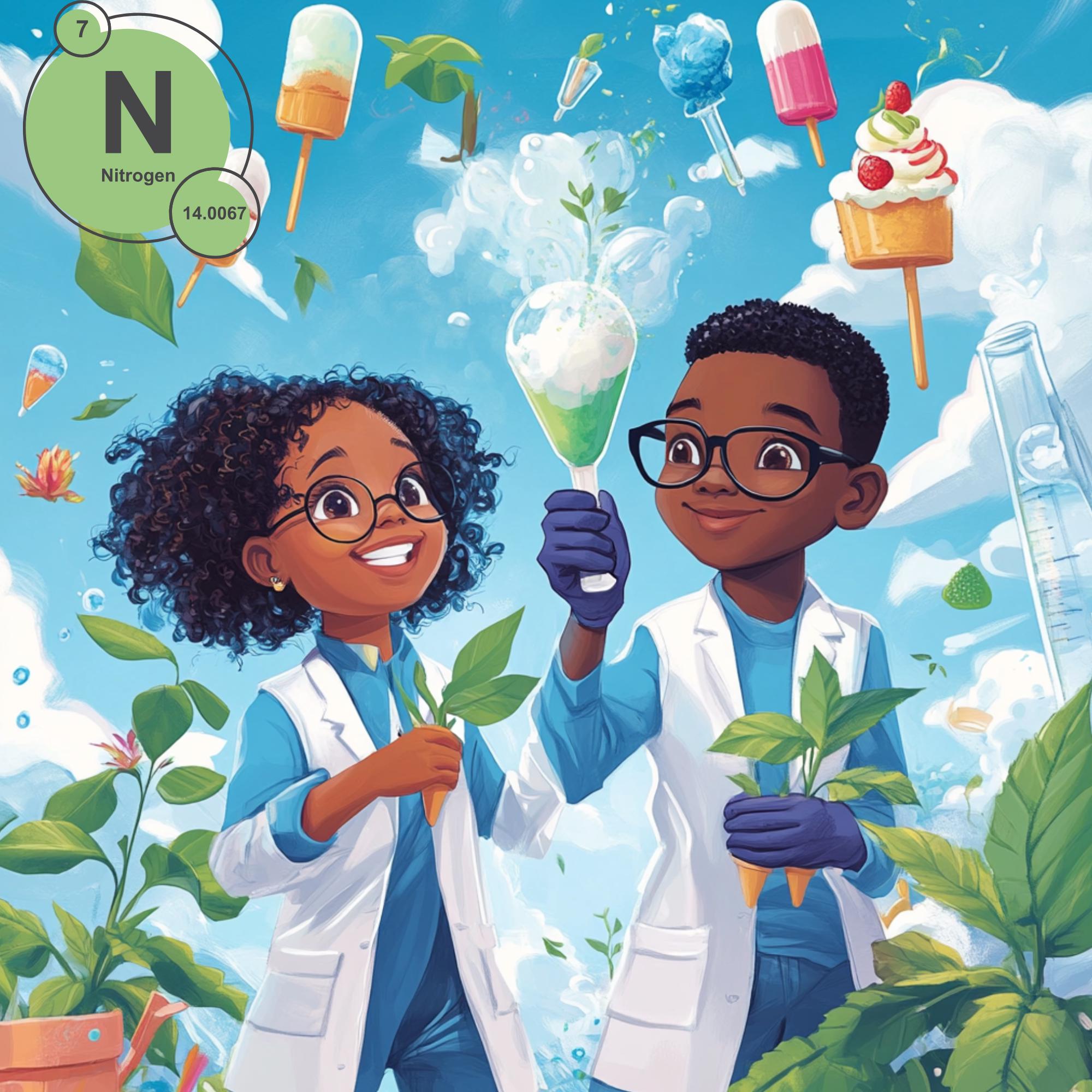 Nitrogen Science Poster: Young STEM Scientists Chemistry Print (digital ...