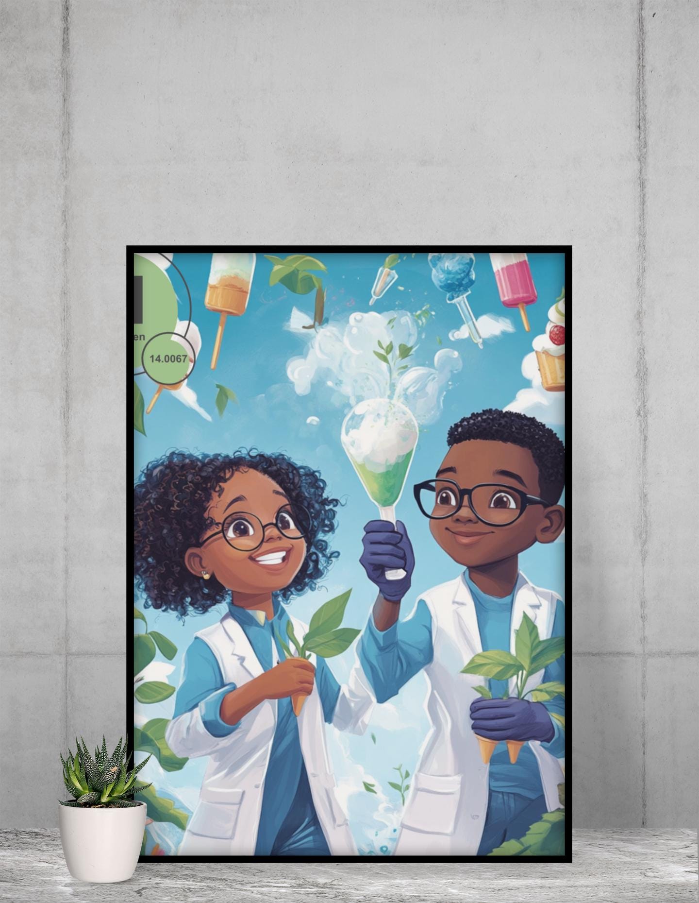 Nitrogen Science Poster: Young STEM Scientists Chemistry Print (digital ...