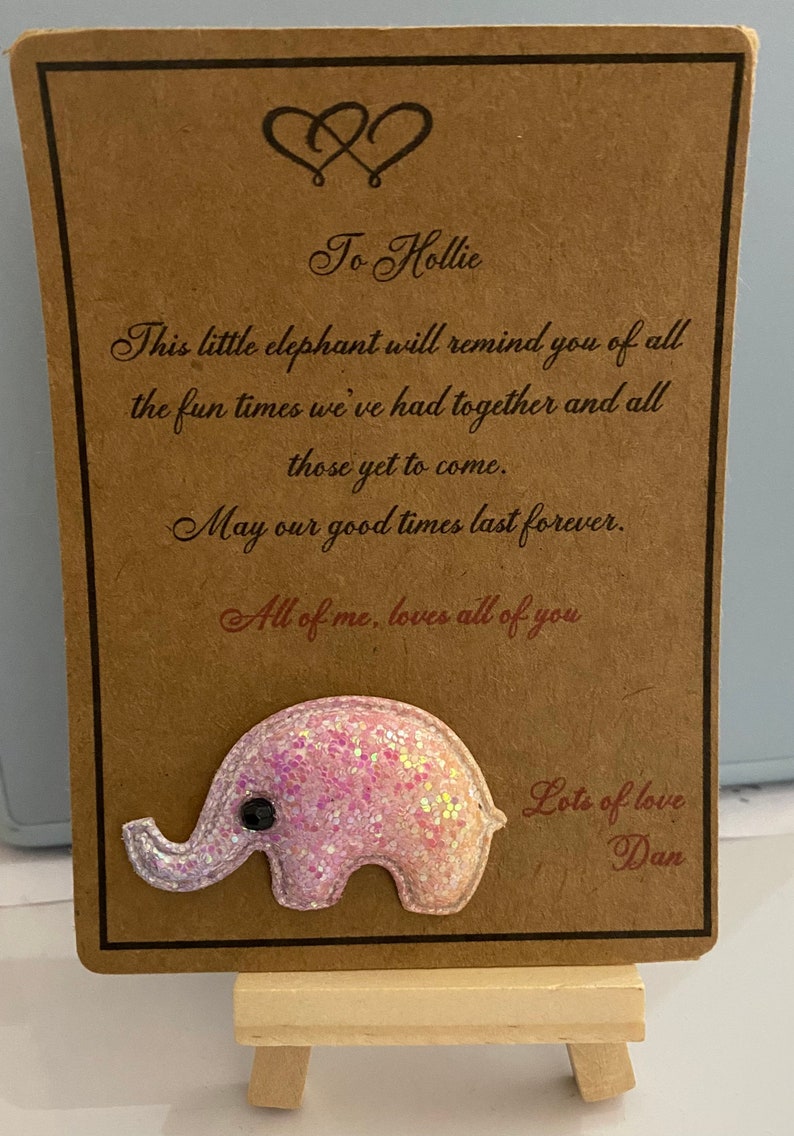 Elephant Memory Note: Personalized Thinking of You Card - Etsy