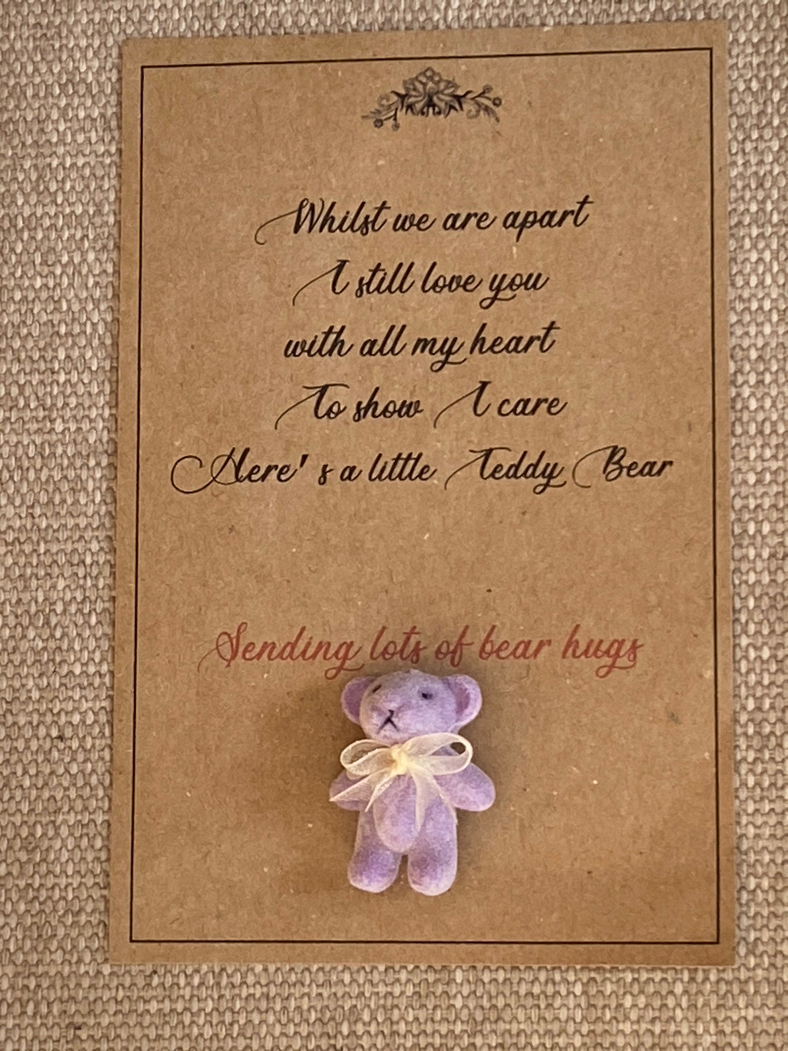 Pocket Hug Miss You Bear Hug Distance Hug miss You Gift - Etsy