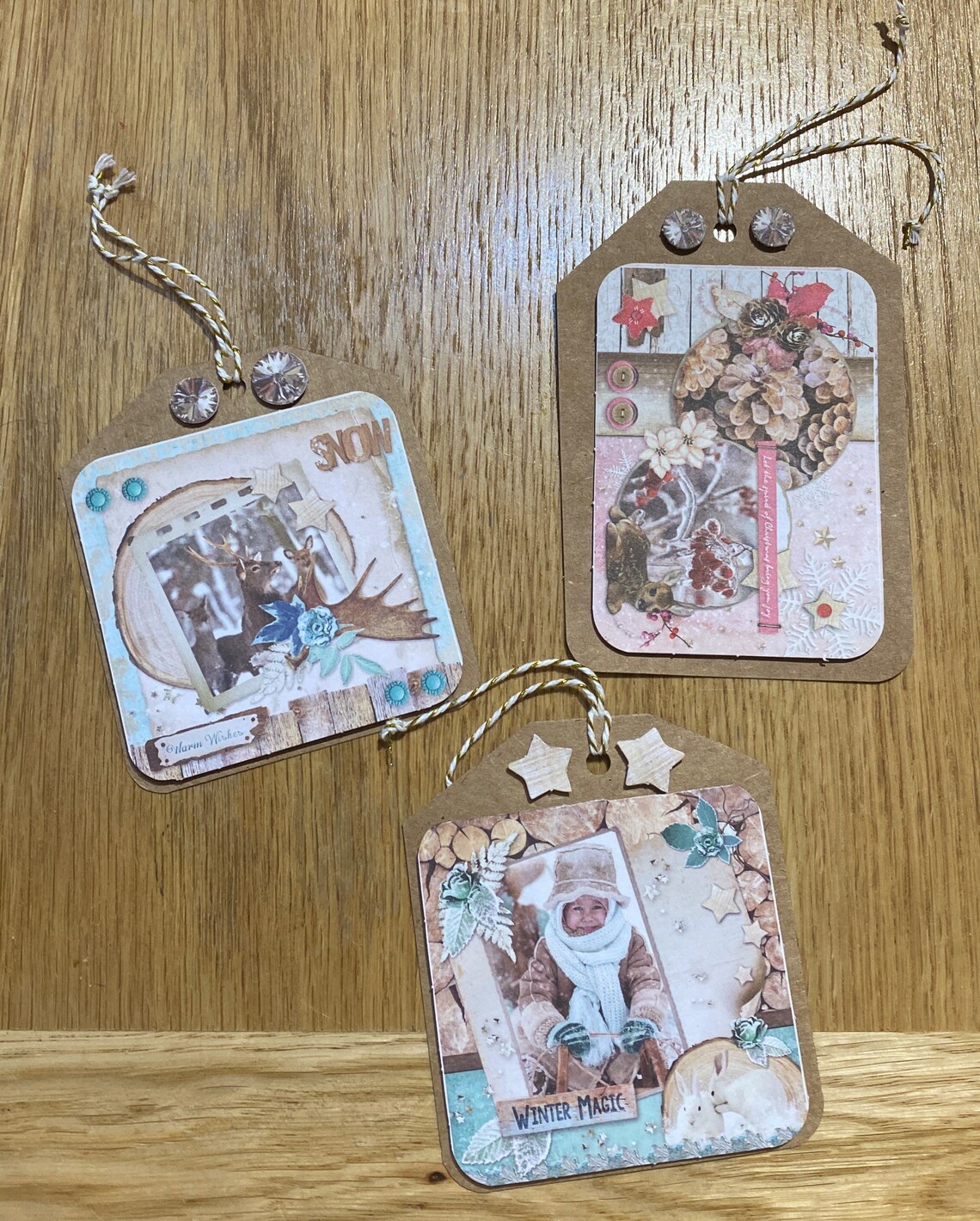 Gift Tags Christmas Handmade 3D Christmas/ Winter Gift Tags - Etsy