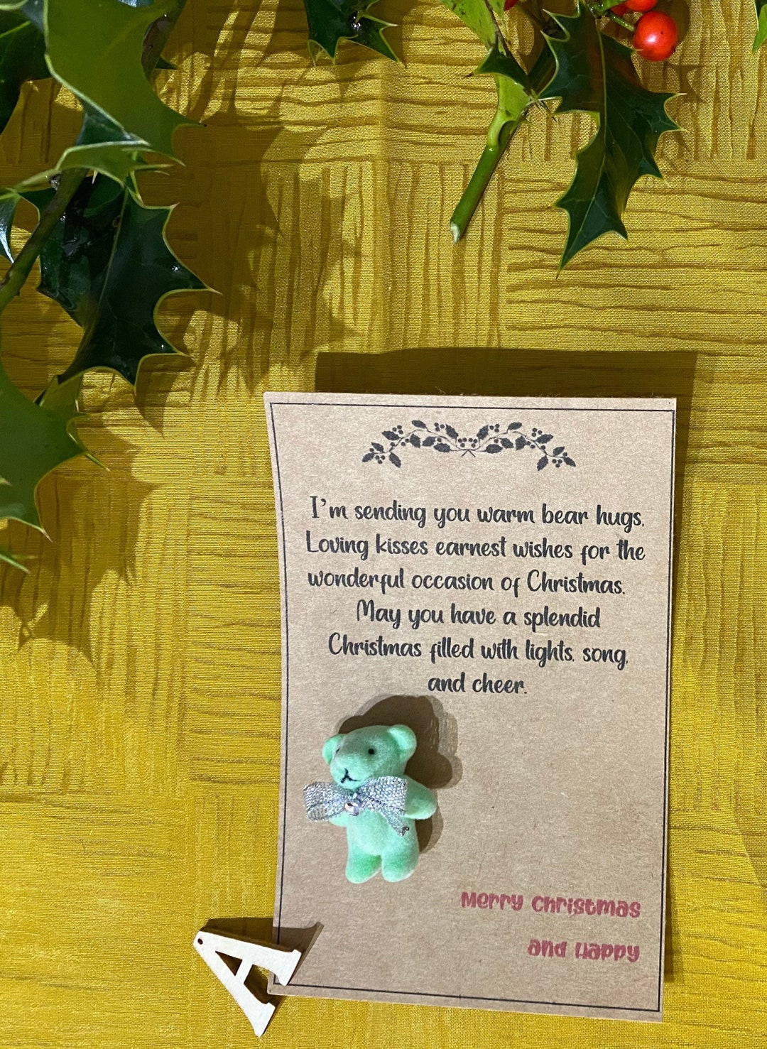 Bear Hug Xmas,pocket Hug, Miss You, Christmas Bear Hug, Distant ...