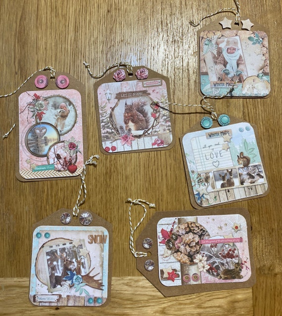 Gift Tags Christmas Handmade 3D Christmas/ Winter Gift Tags - Etsy