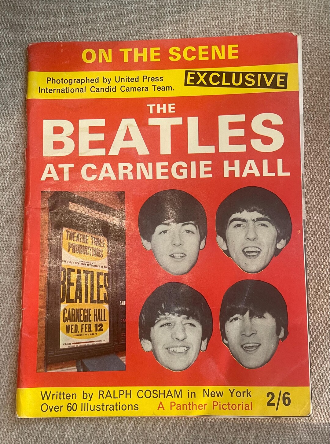 The Beatles at Carnegie Hall Magazine, Rare Find, Vintage - Etsy