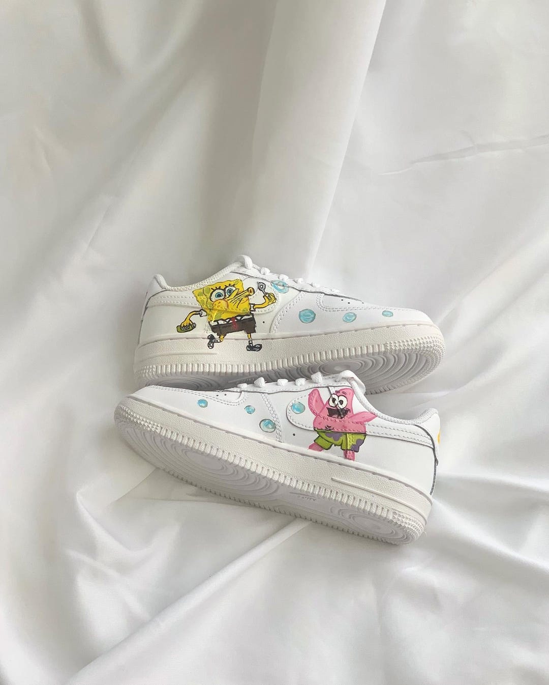 Spongebob & Patrick Kids Custom Sneakers - Etsy