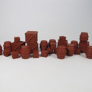 Barrels and Crates Ultimate Set (no Painting Required) for Dungeons and ...