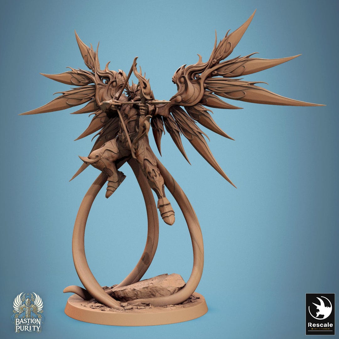 Aurelian Skyblade (7 Poses) • Bastion of Purity • by Rescale Miniatures ...