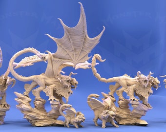 Chimera Miniature for Dungeons & Dragons Tabletop RPG - Etsy