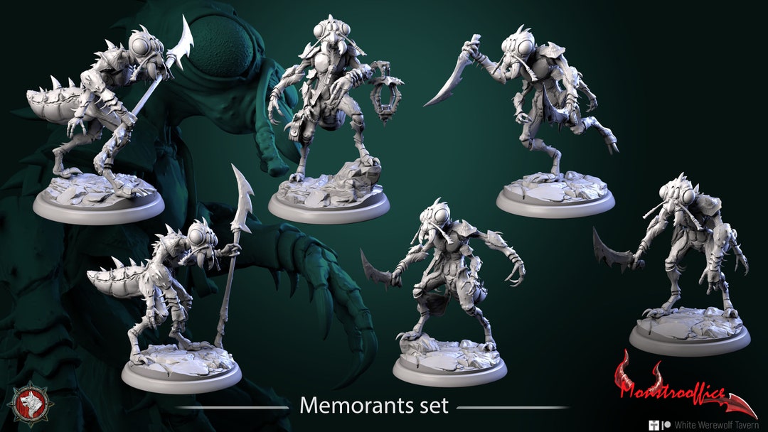 Memorants Set (6 Models) • Monstrooffice • by White Werewolf Tavern | Dungeons and Dragons ...