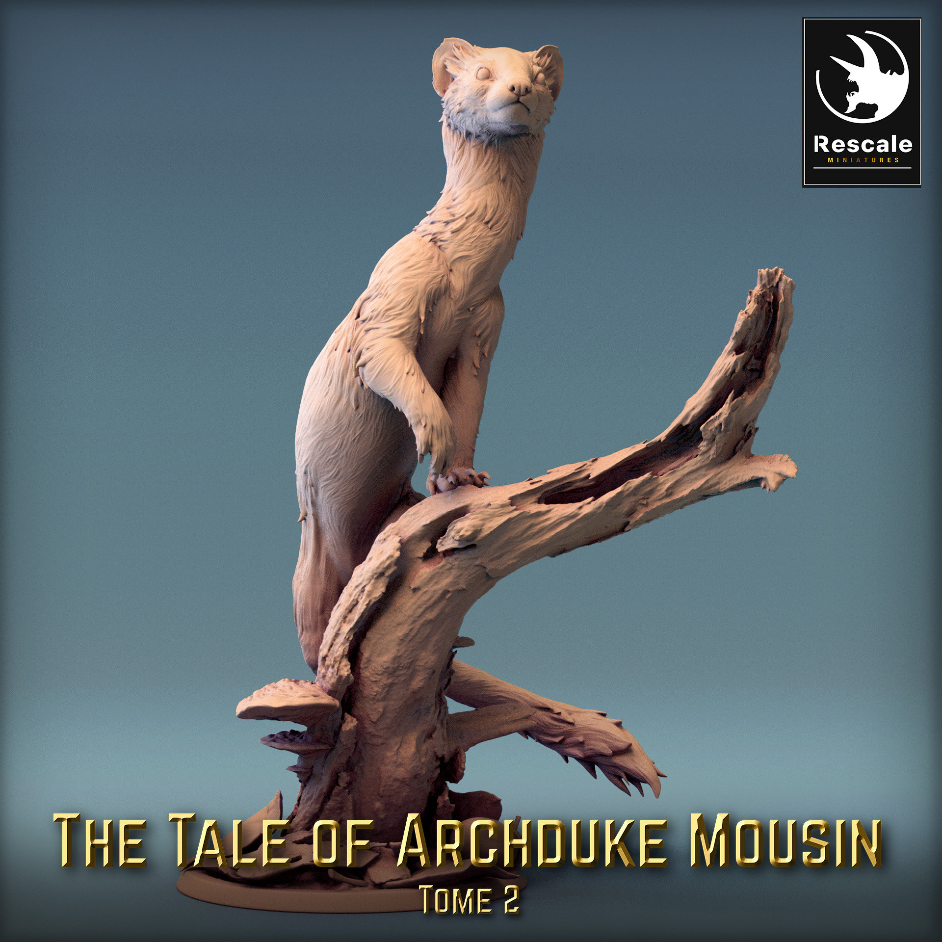 Weasel Mount Miniature Set for Dungeons and Dragons Tabletop RPG - Etsy