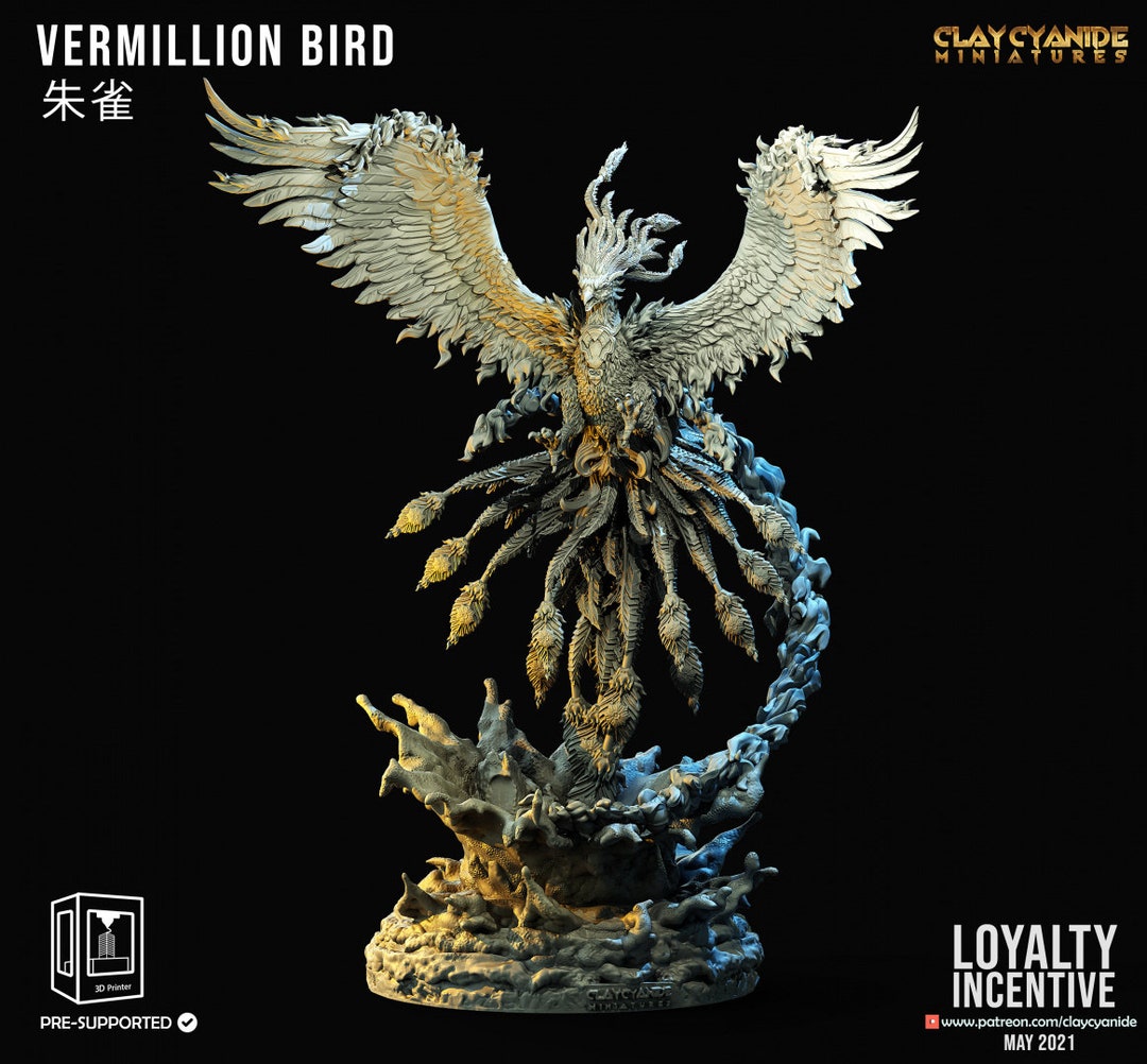 Vermillion Bird • Legends and Gods of China • by Clay Cyanide ...