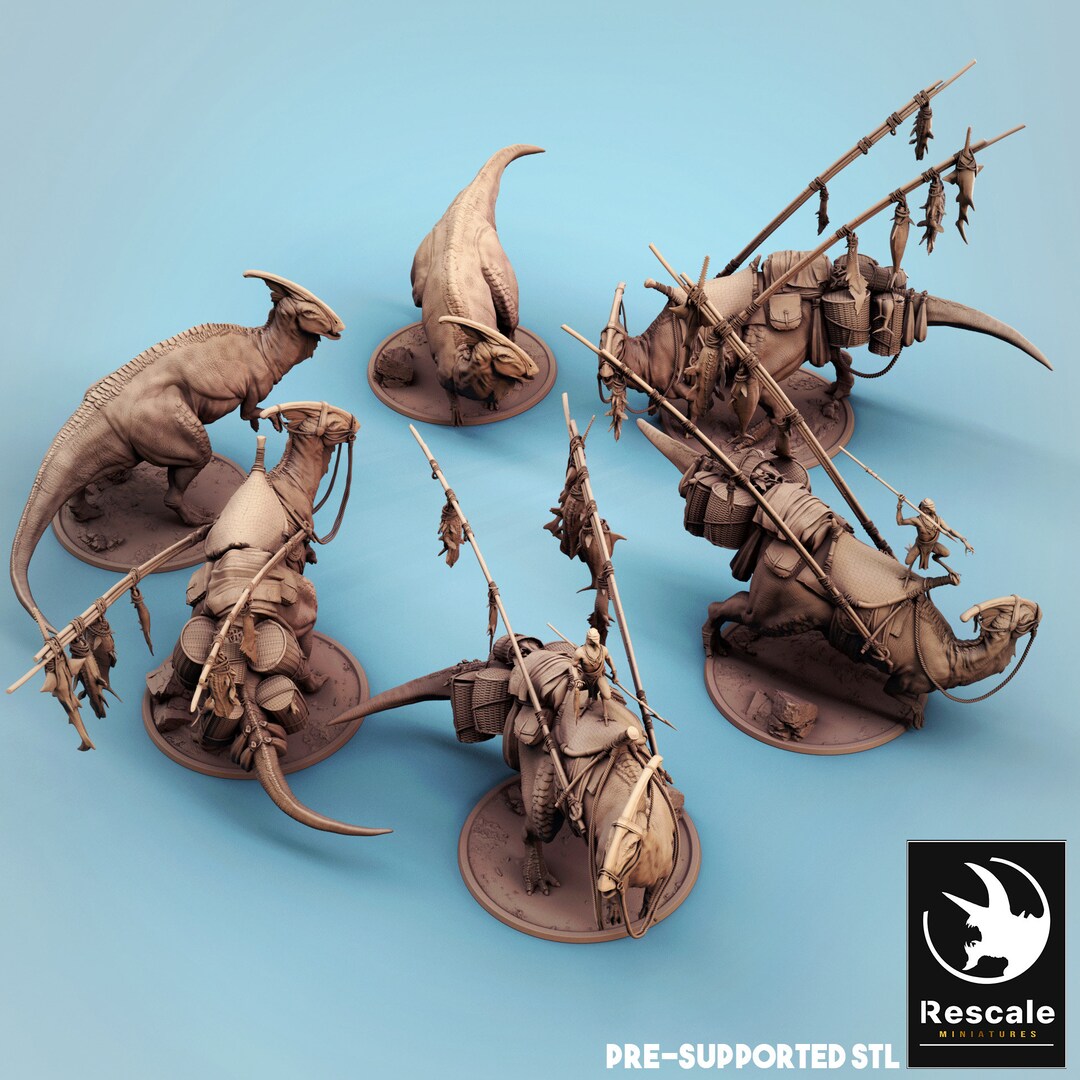 Parasaurolophus • Dinotopia Pt 2 • by Rescale Miniatures | Dungeons and ...