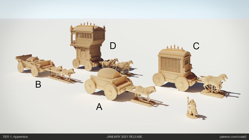 Medieval Wagons and Carts Dungeons and Dragons D&D - Etsy