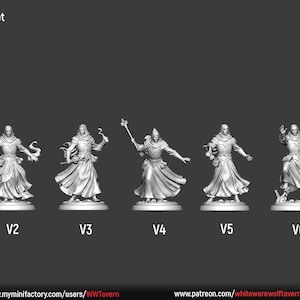 Masked Cleric Set (6 Models) • the Light Conclave • by White Werewolf ...