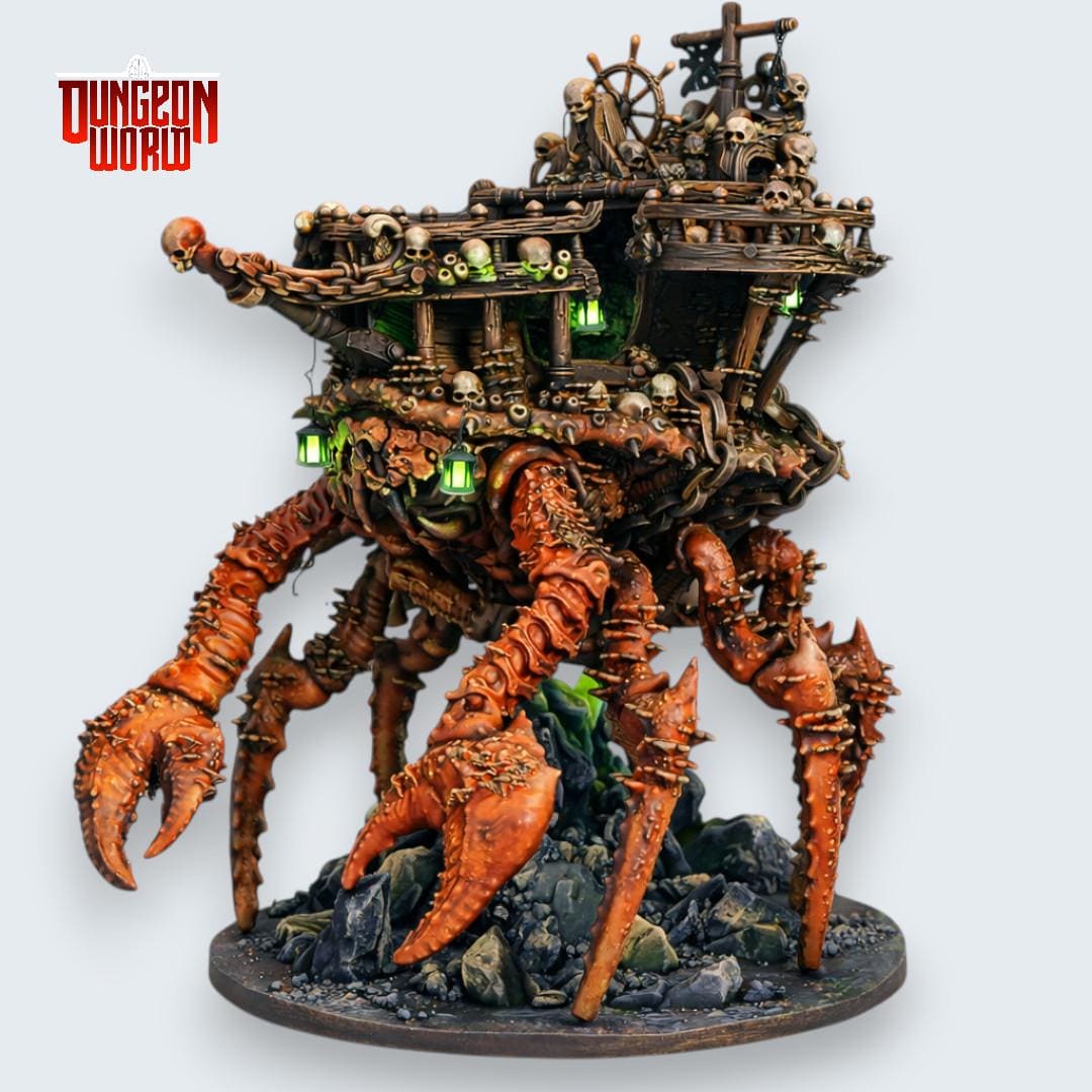 Undead Crab Pirate Ship Terrain for Dungeons and Dragons Tabletop RPG ...