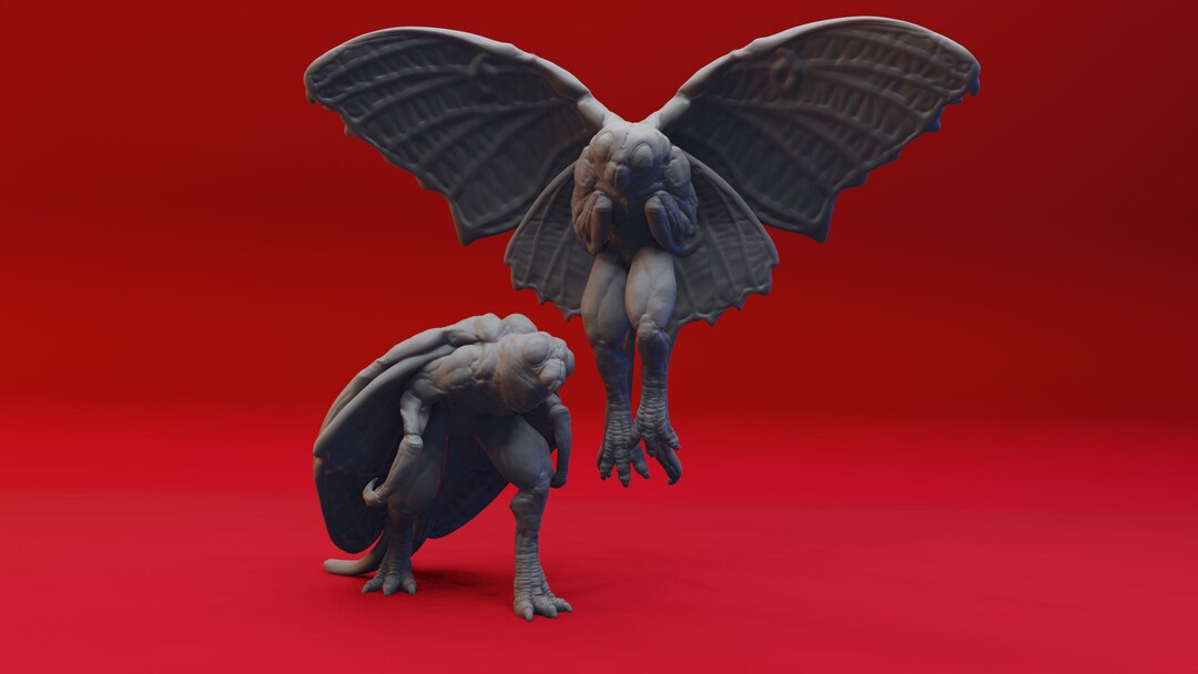Mothman 2 Poses by Yasashii Kyojin Studio for Dungeons and Dragons D&D ...