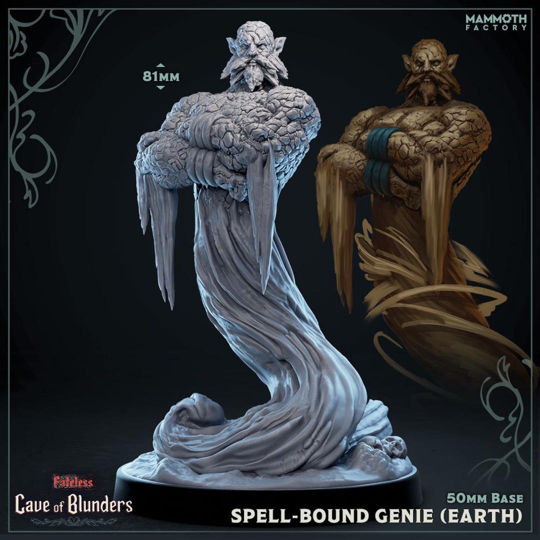 Spell-bound Sand Genie • Cave of Bunders • by Mammoth Factory ...