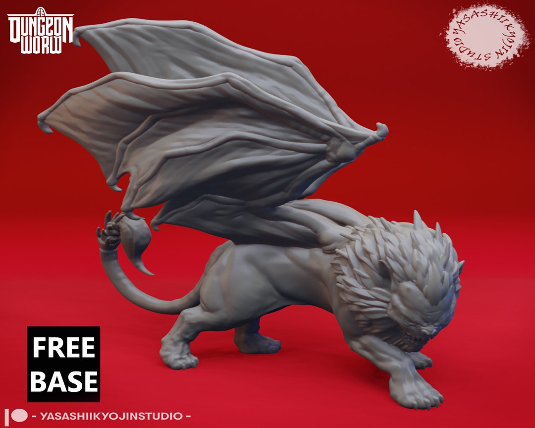 Manticore by Yasashii Kyojin Studio for Dungeons and Dragons D&D Dnd ...