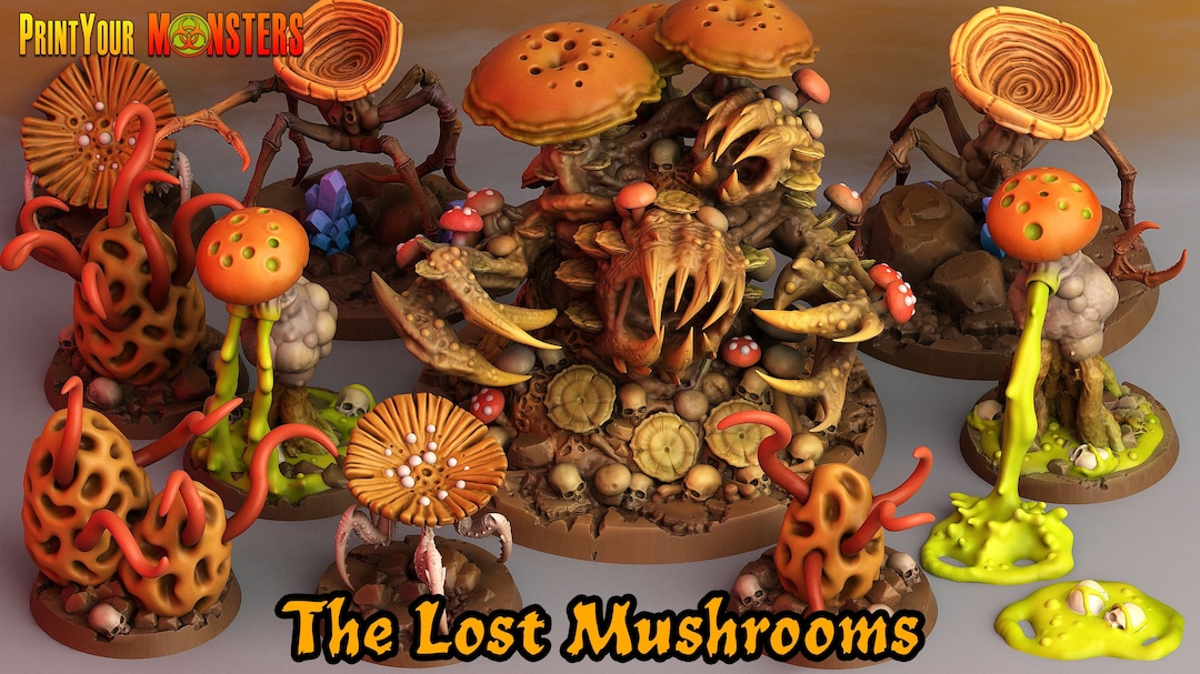 The Lost Mushrooms (10 Models) by Print Your Monsters | Dungeons and ...