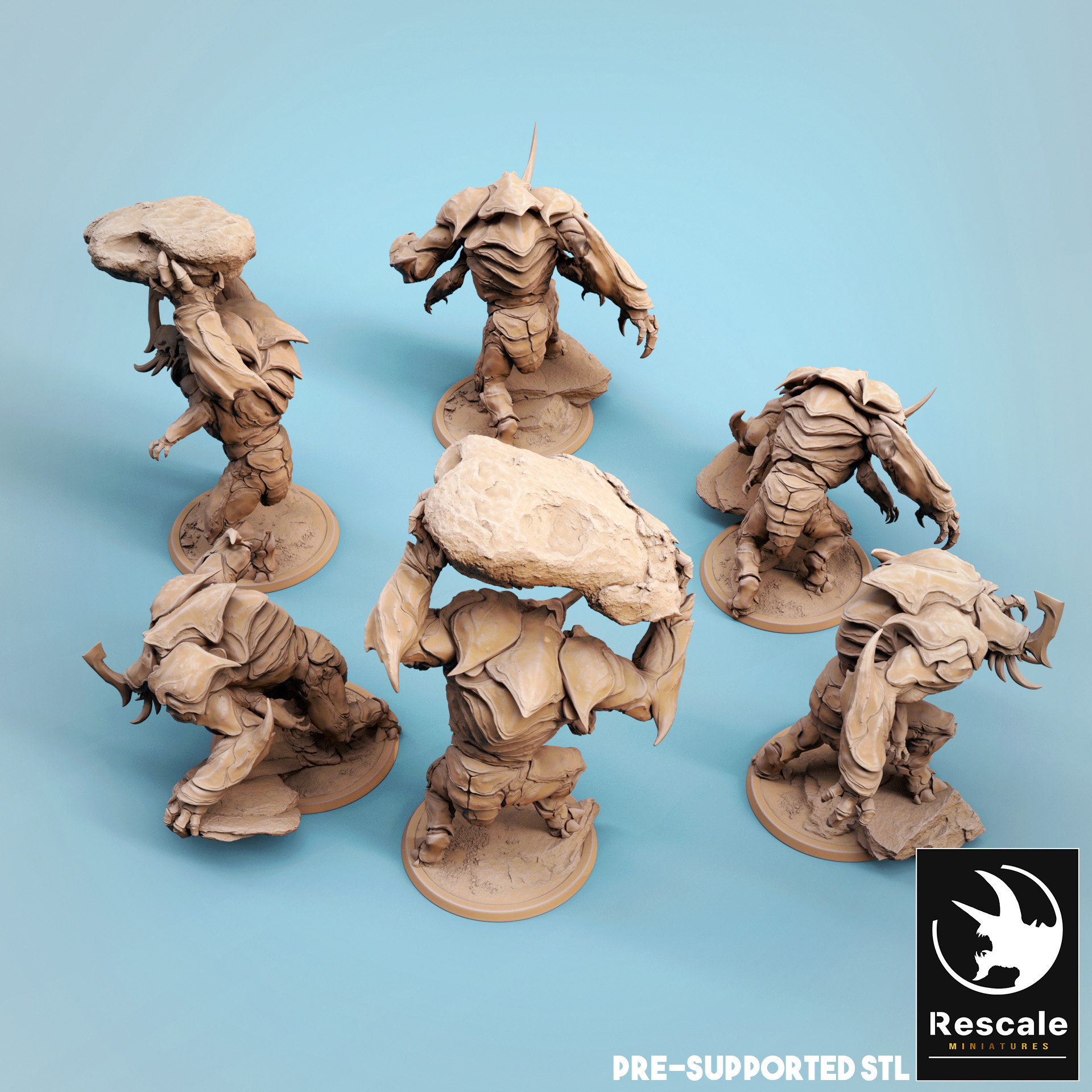 Umber Hulk Army Miniature Set for Dungeons and Dragons Tabletop RPG - Etsy