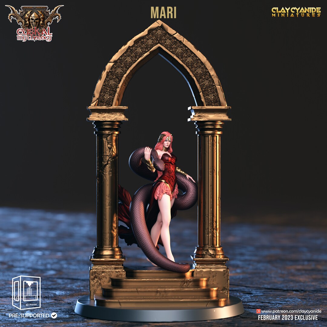 Mari Euskal Mythology by Clay Cyanide Dungeons and Dragons D&D Tabletop Games Wargames Resin ...