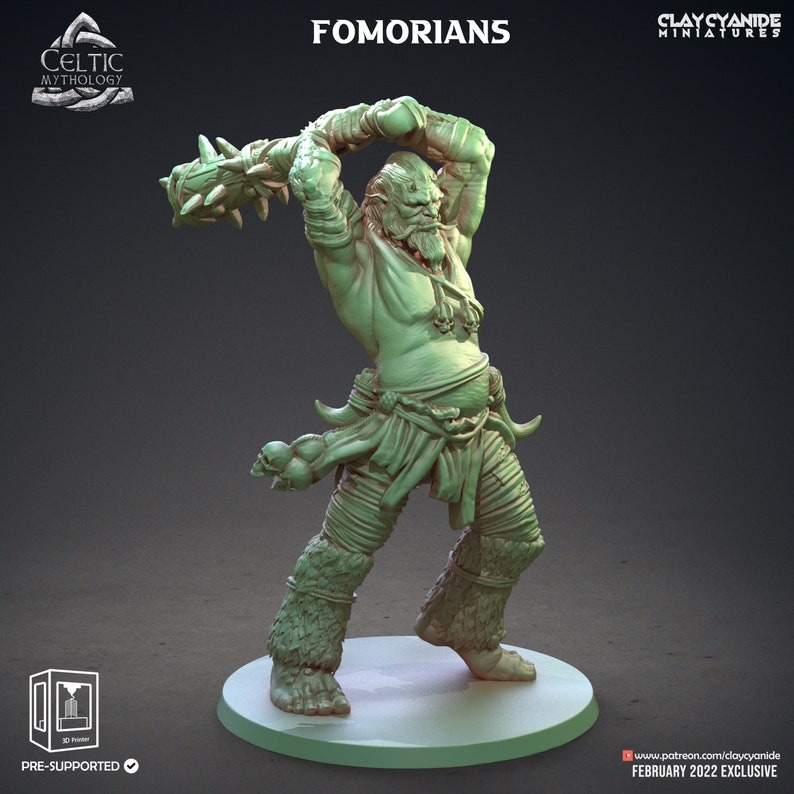 Fomorians 3 Models Celtic Mythology by Clay Cyanide - Etsy