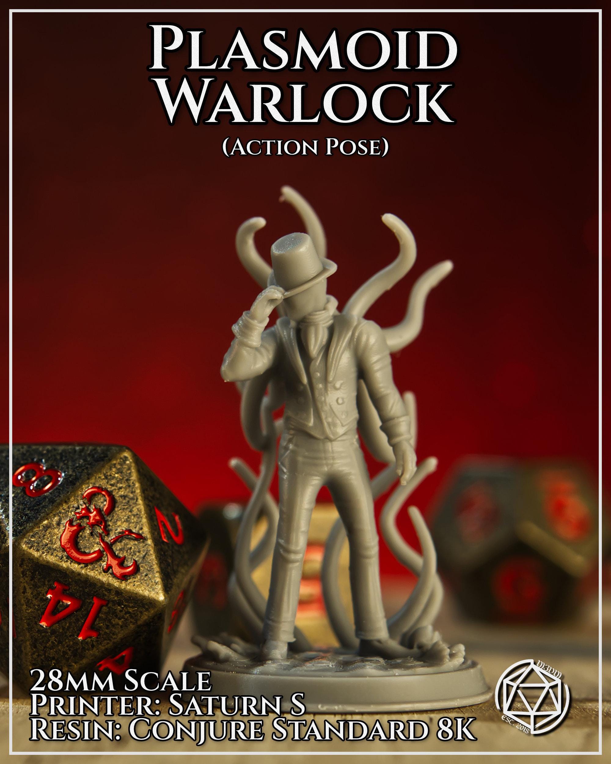 Plasmoid Warlock Dungeons and Dragons Miniature for Tabletop Rpgs - Etsy