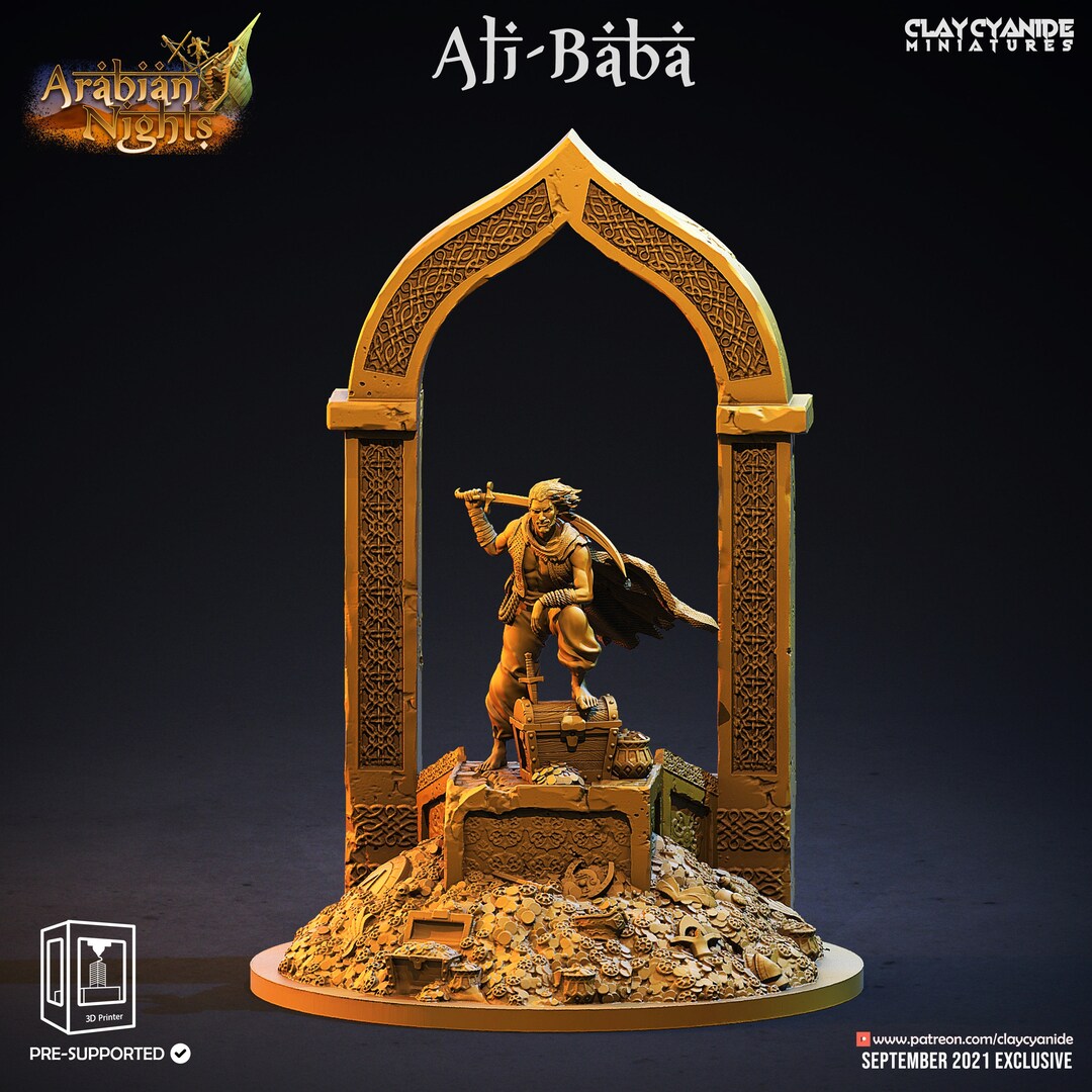 Thief Ali Baba Arabian Mythos Miniature for Dungeons and Dragons ...