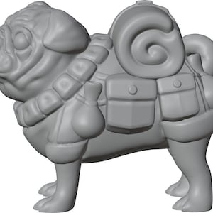 Pug Companion | Dog Familiar for Dungeons and Dragons | D&D | RPG | 5e ...