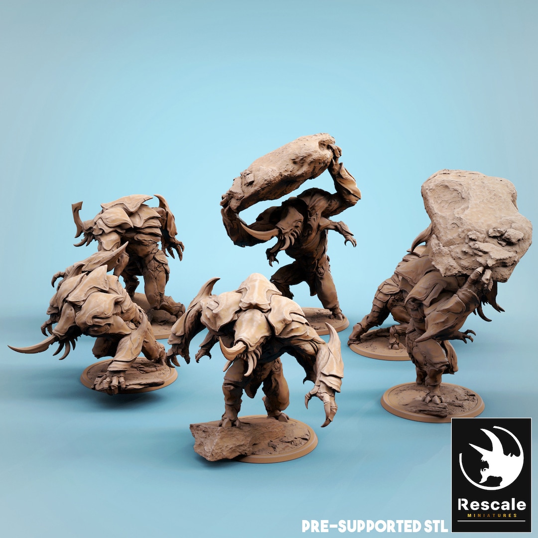 Umber Hulks • Highest Peak and Lowest Cavern • by Rescale Miniatures ...