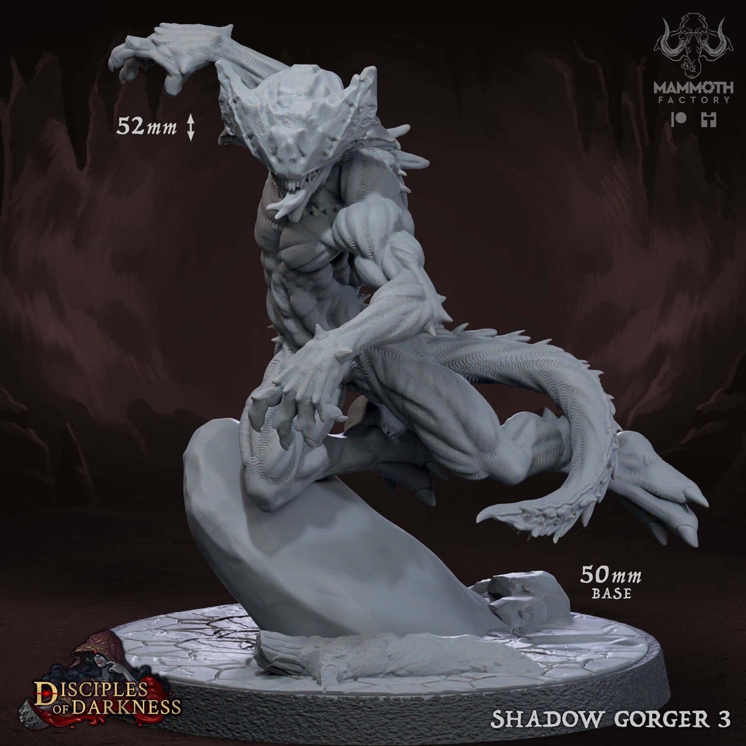 Shadow Gorger 3 Poses Disciples of Darkness by Mammoth Factory Dungeons and Dragons Tabletop ...