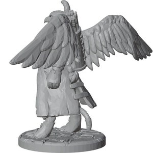 38mm Aarakocra Ranger Aarakocra Fighter for Dungeons and Dragons D&D ...