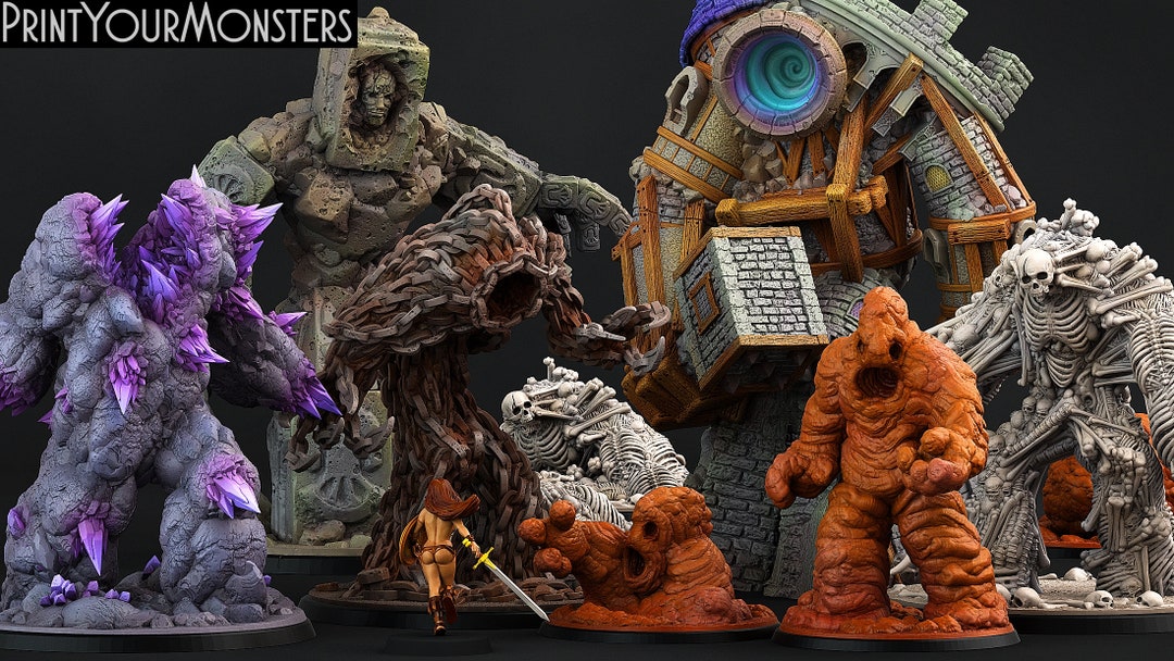 Amazing Golems by Print Your Monsters Dungeons and Dragons D&D Dnd ...