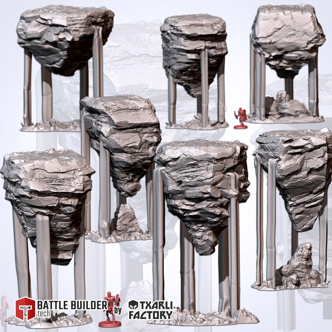Floating Rocks (7 Models) by Txarli Factory | Post Apocalyptic ...