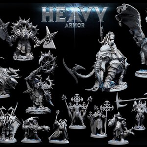 Axe Men (3 Poses) • Heavy Armor • by Mini Monster Mayhem | Dungeons and ...