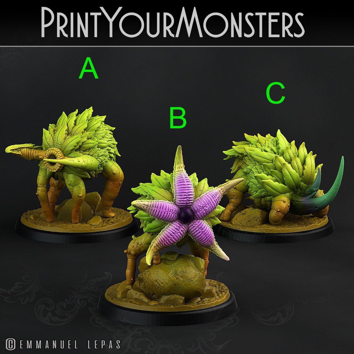 Plant Monster Mini Set Dungeons and Dragons Miniatures for Tabletop ...