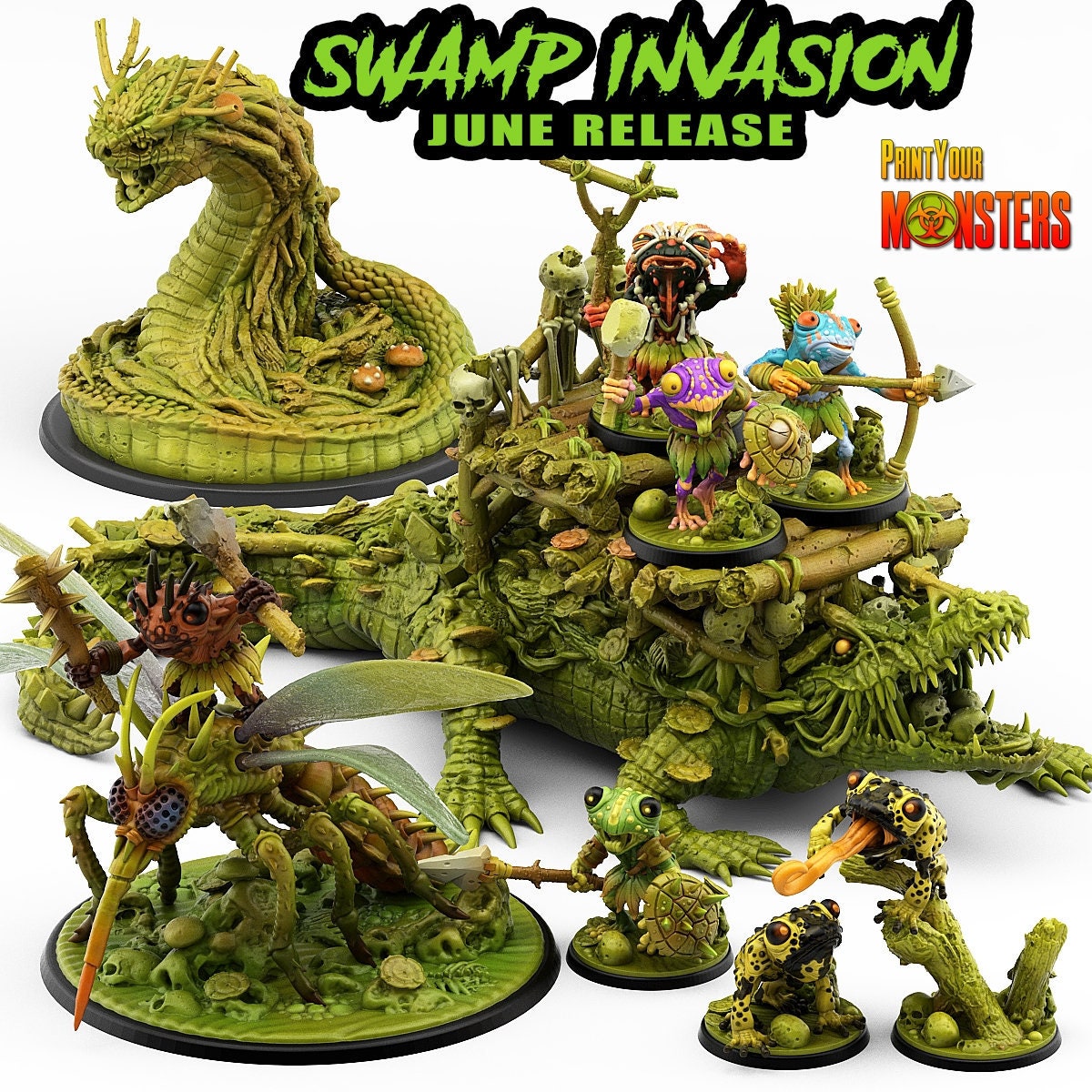 Swamp Invasion by Print Your Monsters Dungeons and Dragons - Etsy Canada