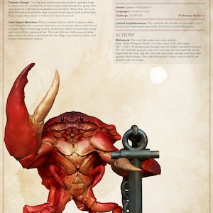 Crabfolk for Dungeons and Dragons | D&D | Dnd | Tabletop | Wargames ...