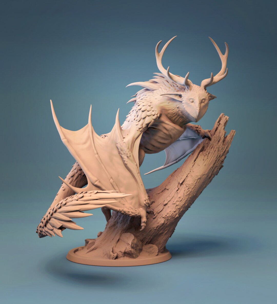 Kipine | Flying Owlbear (2 Versions) by Rescale Miniatures | Dungeons ...