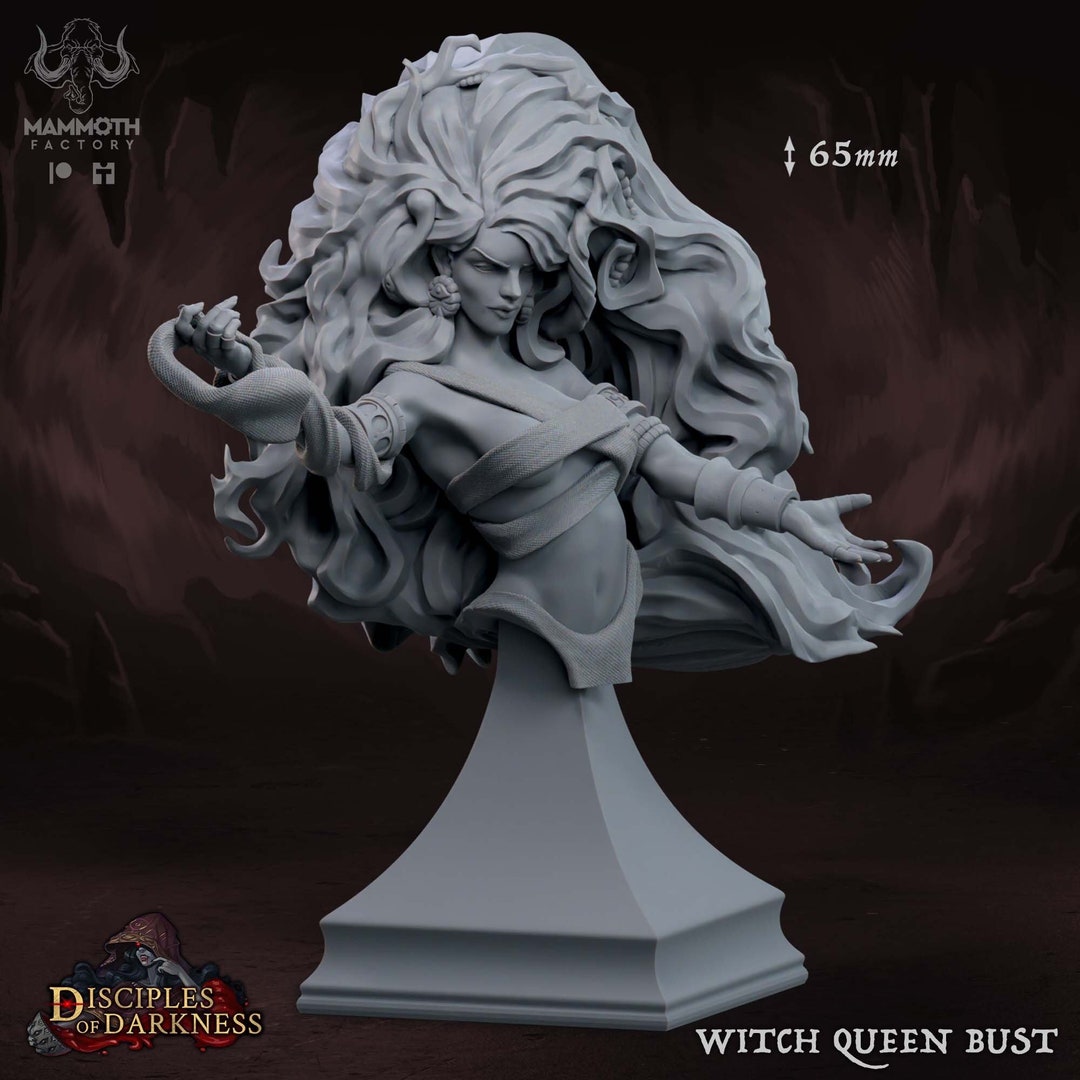 Witch Queen Bust • Disciples of Darkness • by Mammoth Factory ...