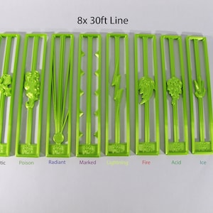 16pcs Spell Markers and Templates Radius (AOE) Ultimate Set for ...
