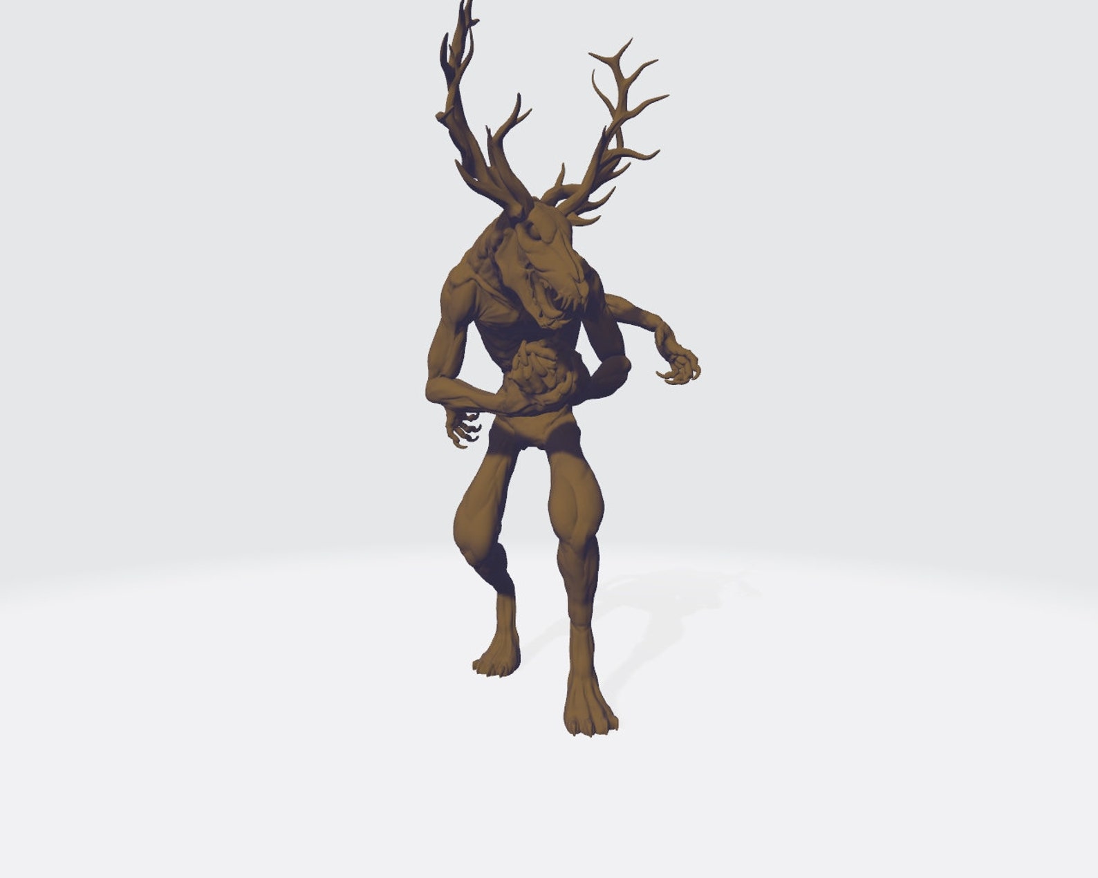 Wendigo Dungeons and Dragons Miniature for Tabletop Rpgs - Etsy