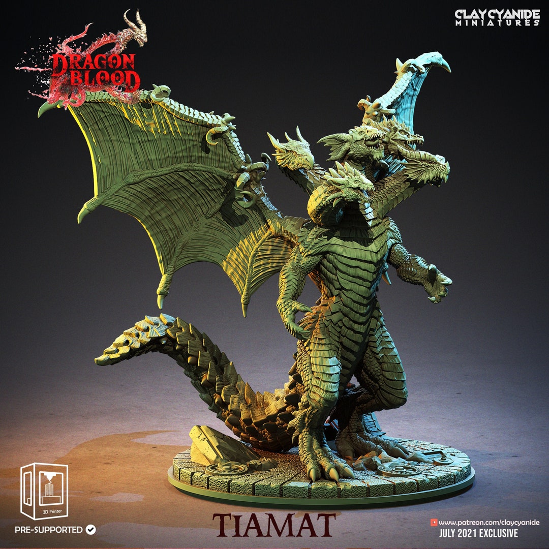 Tiamat • Dragon Blood • by Clay Cyanide | Dungeons and Dragons | D&D ...