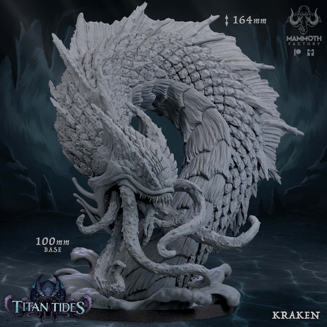 Storm Titan Kraken • Titan Tides • by Mammoth Factory | Dungeons and ...