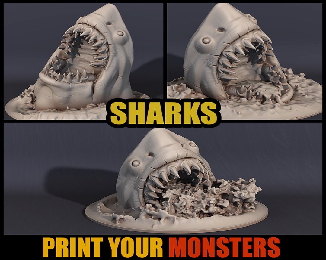 Sharks by Print Your Monsters | Dungeons and Dragons | D&D | Dnd ...