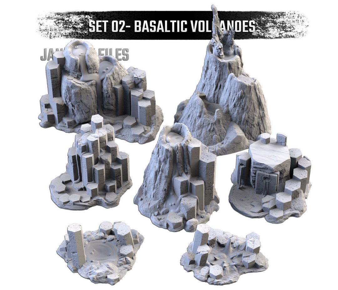 Basaltic Volcanoes (7 Models) by Txarli Factory | Post Apocalyptic ...