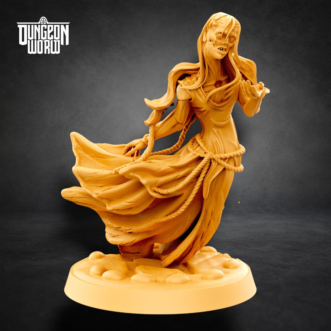 Necrotic Wraith Dungeons and Dragons Miniature for Tabletop Rpgs - Etsy